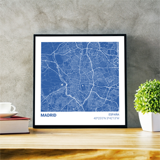 Buy your personalised City Map online - Delivery in 24h!